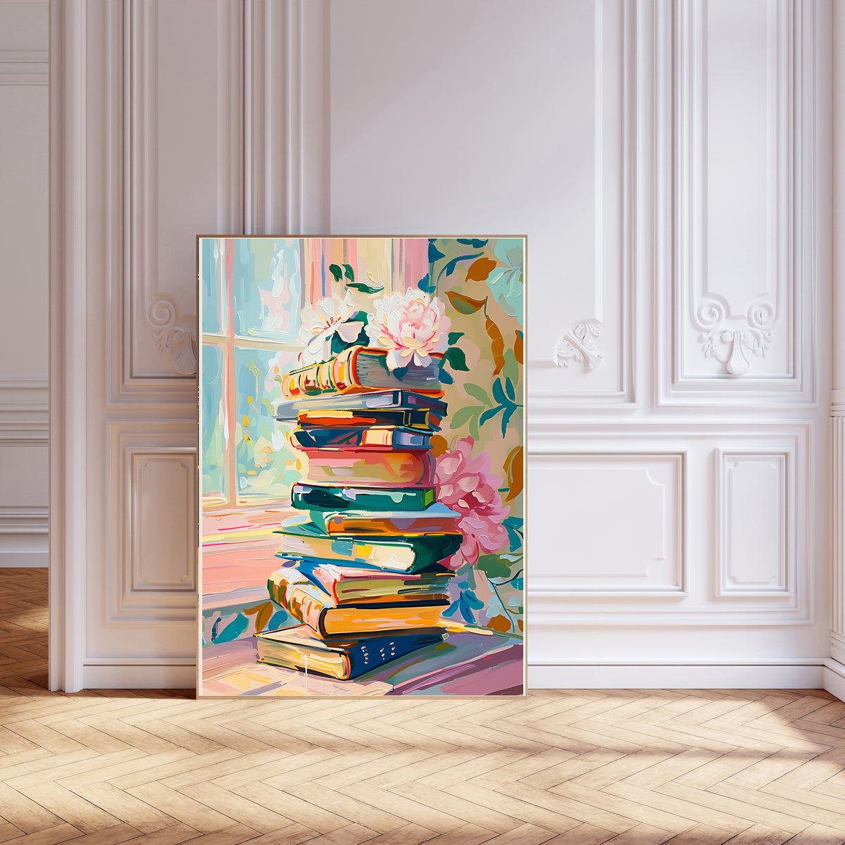 Book Stack Art Print– Stanley Street Studio