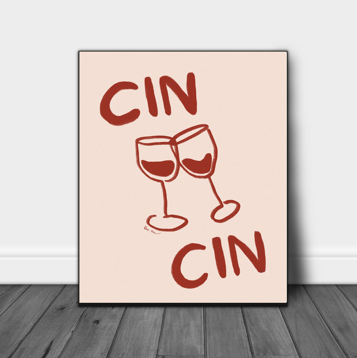 Cin Cin Wine Art Print– Stanley Street Studio