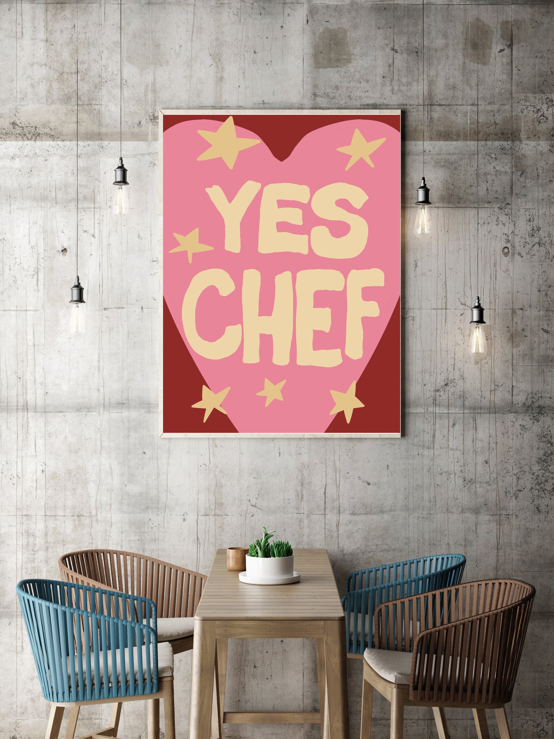 Yes Chef Kitchen Art Print– Stanley Street Studio