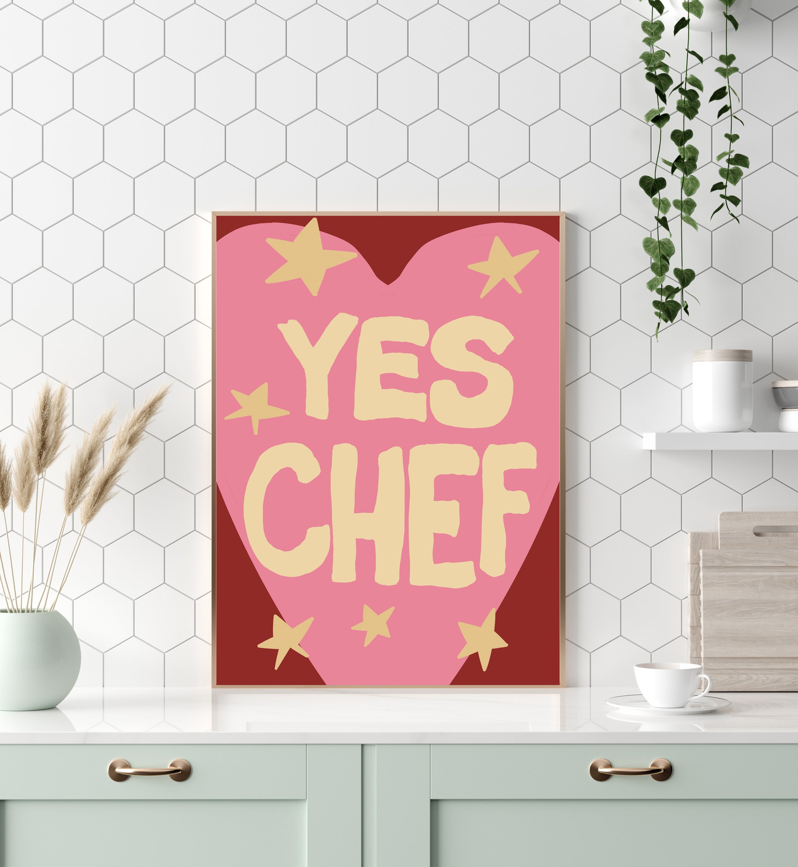 Yes Chef Kitchen Art Print– Stanley Street Studio